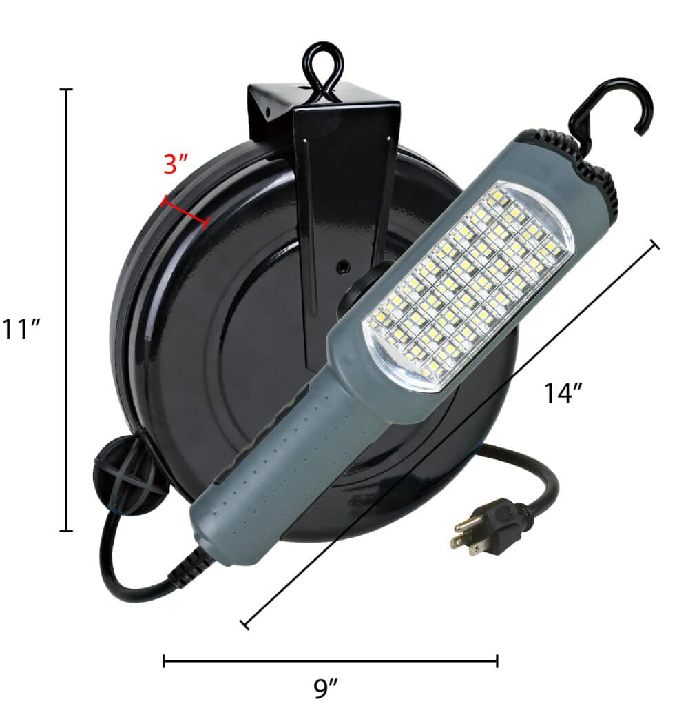30' ProReel Retractable Cord Reel with Light - 5030AS