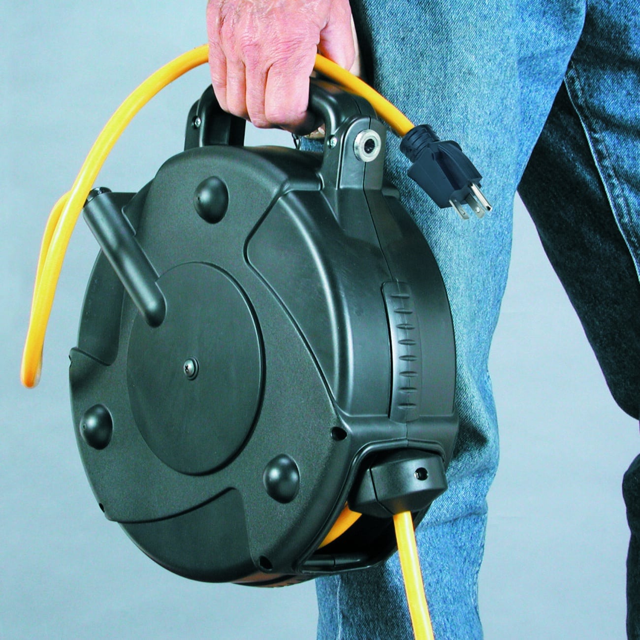 ProReel 65' Retractable Cord Reel w/Quad Outlets - 8665TFQ