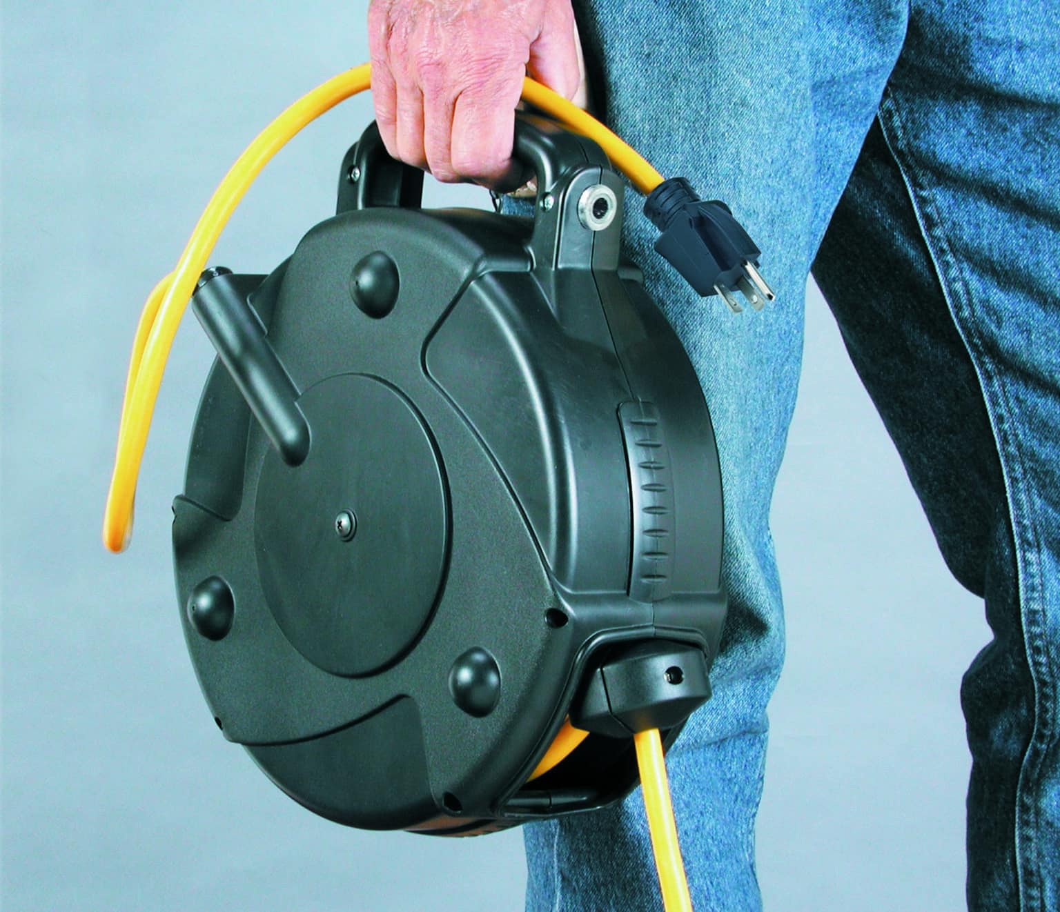 ProReel 65' Retractable Cord Reel w/Quad Outlets - 8665TFQ