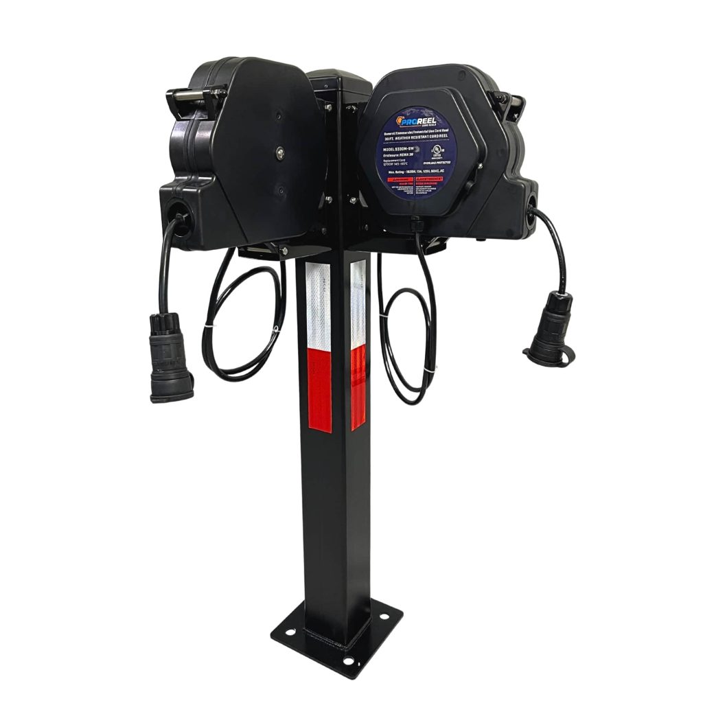 Outdoor Dual Extension Cord Reel System – 30 ft ProReel